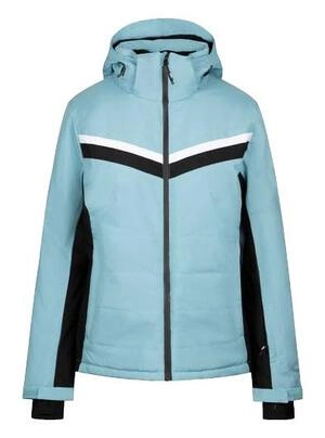 TRESPASS Quilted Padded Ski Jacket With Detachable Hood - Blue Jade
