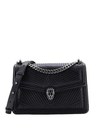 BVLGARI Serpenti Forever Shoulder Bag Quilted Leather Small