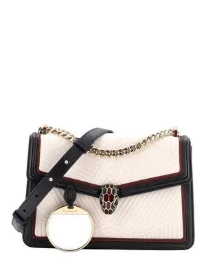 BVLGARI Serpenti Forever Shoulder Bag Quilted Leather - None