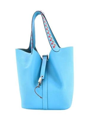Hermès Picotin Lock Bag Tressage Epsom Mm - Blue
