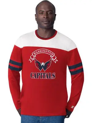 STARTER Washington Capitals Durene Long Sleeve T-shirt - Red