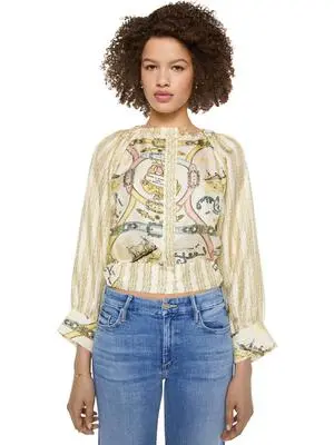 La Prestic Ouiston Silk Printed Blouse - Multi
