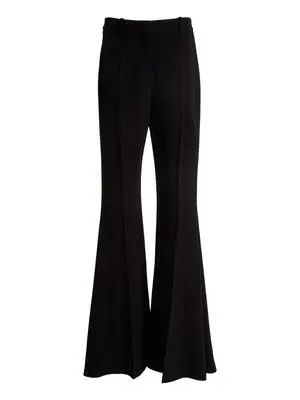 Zuhair Murad Light Cady Maxi Flared Bottoms/pants - Black