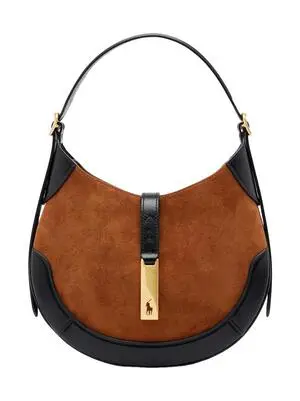 Polo Ralph Lauren Small Suede Shoulder Bag - Brown