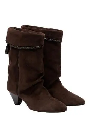 Isabel Marant Étoile Dalby Suede Ankle Boots - Brown