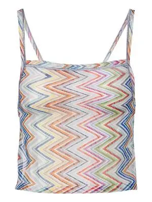 Missoni Zigzag Open-back Top - Multicoloured