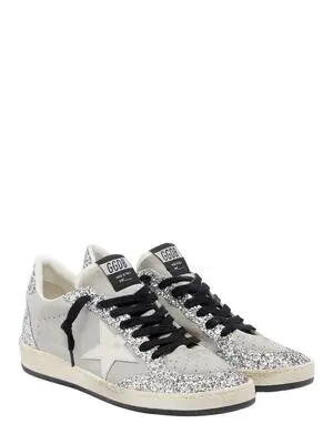 GOLDEN GOOSE Ball Star Suede Sneakers - Grey