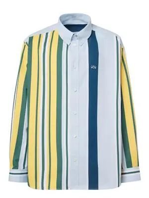 Loewe Double L Striped Cotton Twill Shirt - Multicoloured