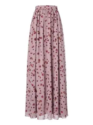 MARKARIAN Floral Chiffon Maxi Skirt - Pink