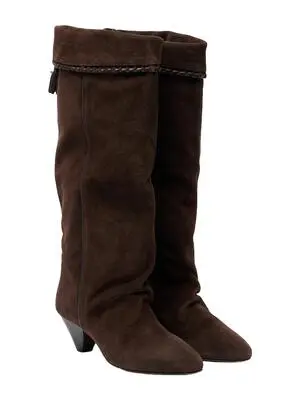 Isabel Marant Étoile Elita Suede Knee-high Boots - Brown