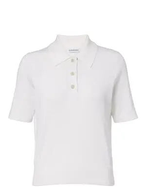 Burberry Wool Polo Shirt - White