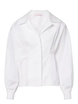 Carolina Herrera Cotton-blend Poplin Shirt - White