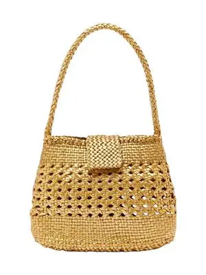 Rixo Dragon Diffusion Amoria Shoulder Bag - Gold