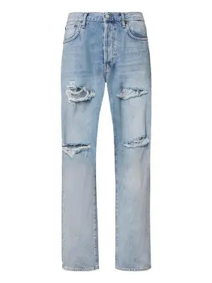 Acne Studios 1996 Distressed Straight Jeans In Light - Blue