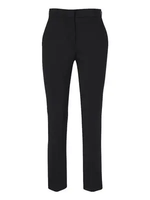 Max Mara Wool-blend Slim Pants - Black