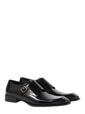 Saint Laurent Connor Monk Strap Shoes - Black