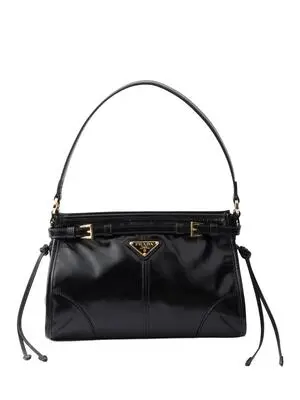 Prada Bonnie Small Leather Handbag - Black
