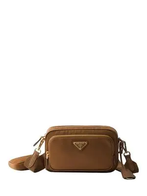 Prada Re-nylon Mini Shoulder Bag - Brown