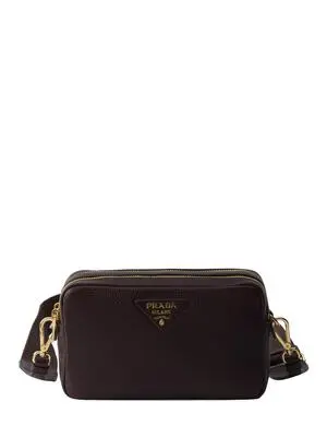 Prada Small Leather Shoulder Bag - Brown