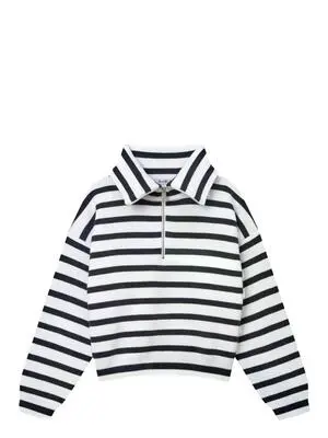 SOSUE Sailor Striped Sweater - White