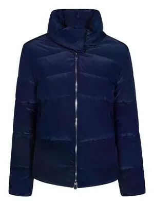 Pinko Quilted High-neck Jacket - Blue