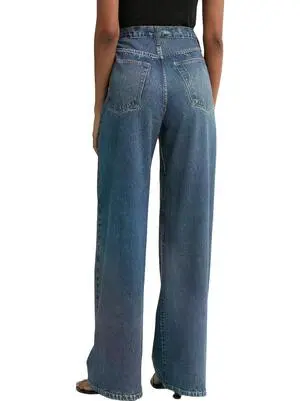 Rag & Bone High-waist Wide-leg Jeans - Blue