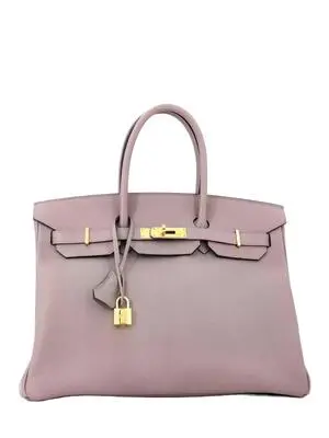 Hermès Birkin Handbag Epsom With Gold Hardware - Grey