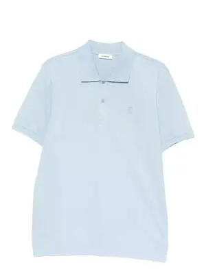 Sandro Logo-patch Polo Shirt - Blue