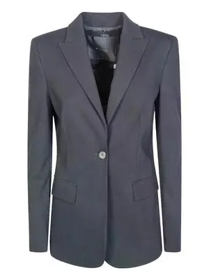 Pinko Single-breasted Peak-lapel Blazer - Grey