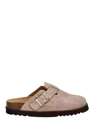 DR. SCHOLL'S SHOES Studded Buckled Slides - Neutrals