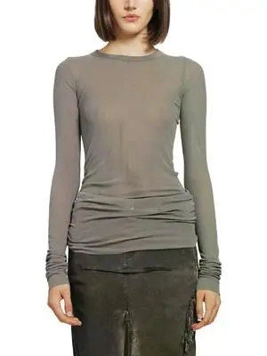 Rick Owens Ribbed T-shirt - Grey