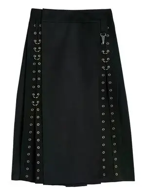 SIMONE ROCHA Simone Rocha Eyelet-Embellished Pleated Midi Kilt