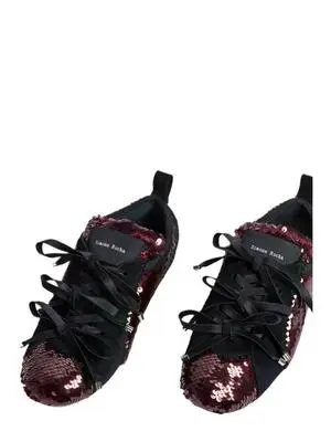 Simone Rocha Sequin Embellished Ballerina Sneakers - Red