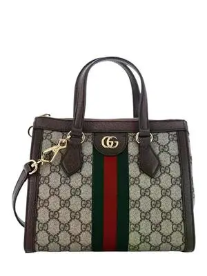 Gucci Ophidia Top Handle Small Tote Bag - Brown