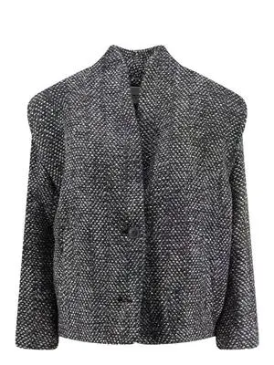 MARANT ETOILE Drogo Bouclé-knit Jacket - Black