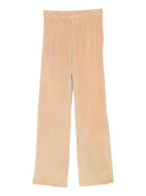 PIP STUDIO Velour Drawstring Track Pants - Neutrals
