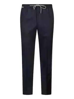 Corneliani Drawstring Trousers - Blue