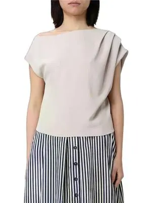 HANITA One-shoulder Top - Neutrals