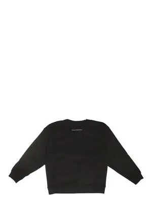 HTC LOS ANGELES Logo Print Crew Neck Sweater - Black