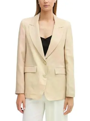 GAUDI Single-breasted Blazer With Peak Lapels - Neutrals