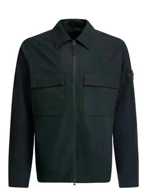 Stone Island Logo-patch Shirt Jacket - Blue