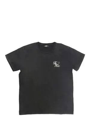 HTC LOS ANGELES Calypso Distressed-effect T-shirt - Black