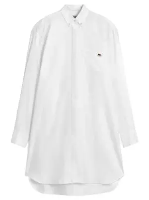 Fiorucci Angel Patch Midi Shirt Dress - White