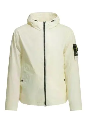 Stone Island Compass-motif Hooded Coat - Neutrals