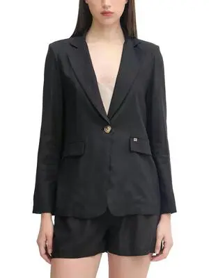 GAUDI Single-breasted Notched-lapels Blazer - Black