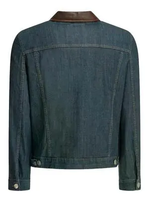 Brunello Cucinelli Button-up Denim Jacket - Blue