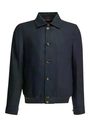 Brunello Cucinelli Button-down Shirt Jacket - Blue