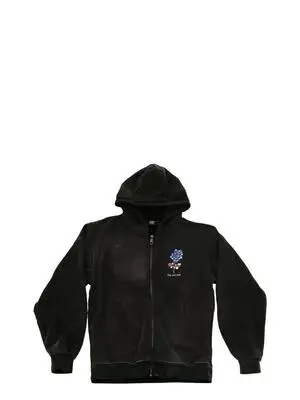 HTC LOS ANGELES American Rose Zip-up Hoodie - Black