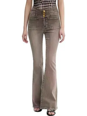 Miss Sixty High-waisted Flared Jeans - Brown