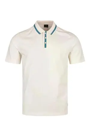 Paul Smith Stripe-trim Short-sleeve Polo Shirt - Neutrals